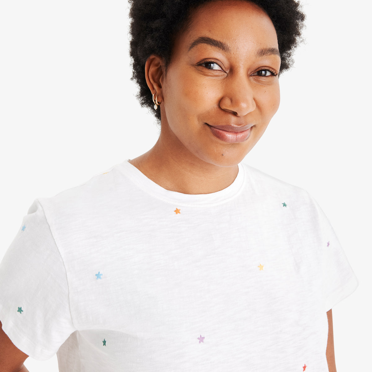 Clearance adult easy crewneck star tee (women’s fit) | Primary.com