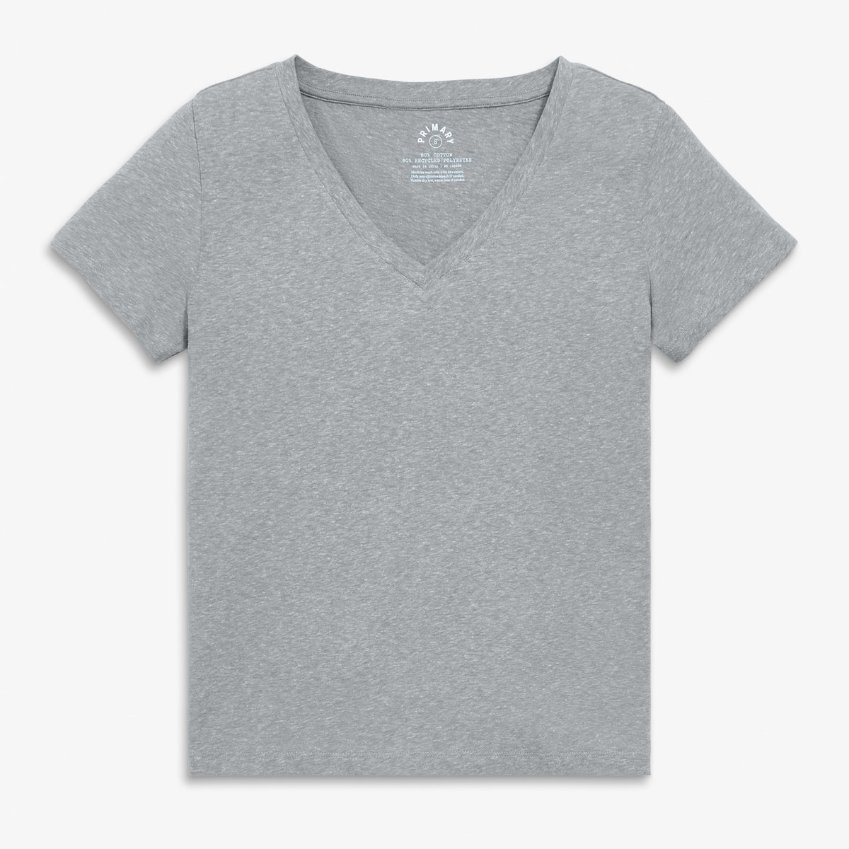Adult heathered easy v-neck tee (women's fit) | Primary.com