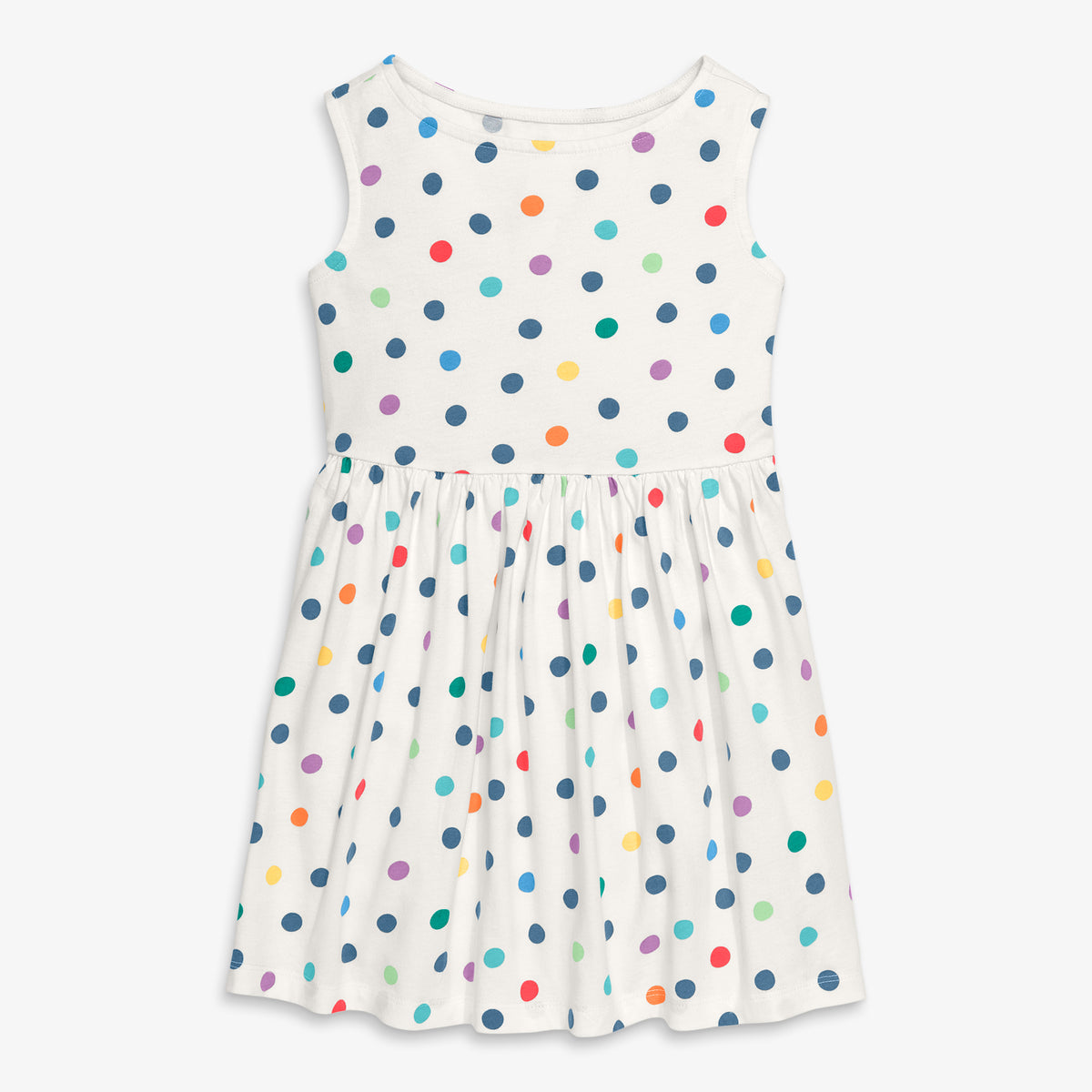 Clearance kids recess dress in rainbow confetti dots | Primary.com