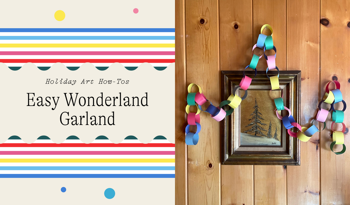 Holiday How-To: DIY Festive Paper Garland Decorations | Primary.com