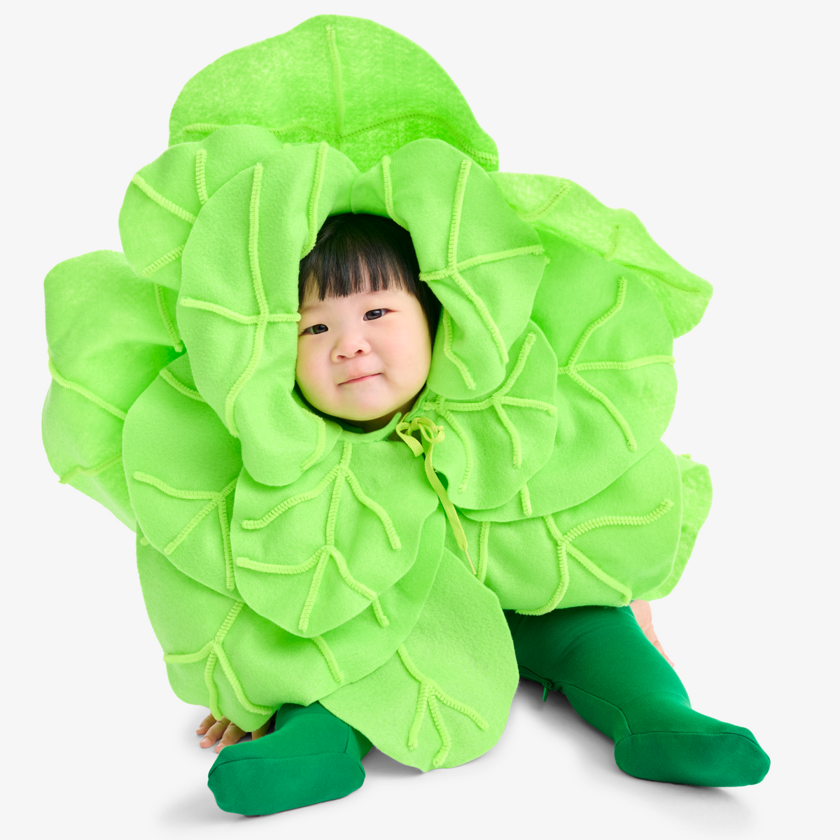 The Cutest DIY Baby Bibb Lettuce Halloween Costume | Primary.com