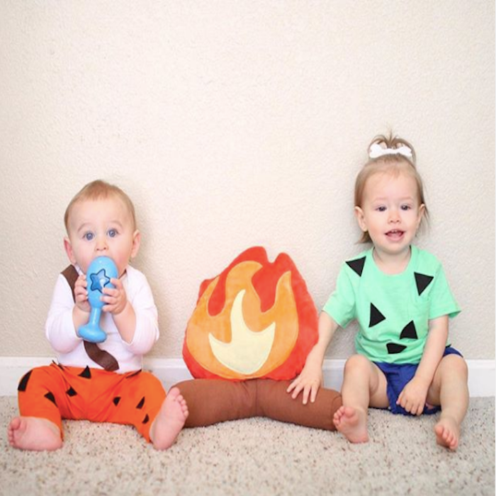 DIY kids Bamm-Bamm & Pebbles Costume | Primary.com | Primary.com