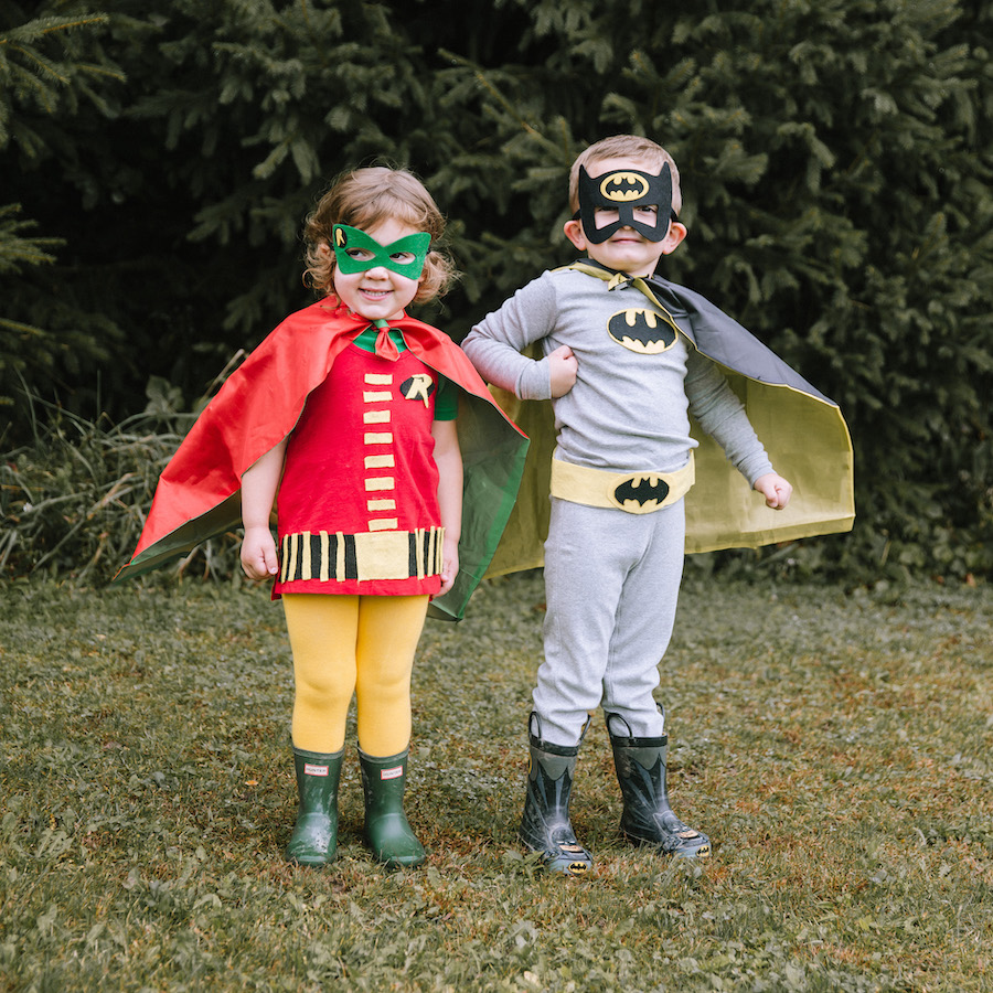 Homemade Batman And Robin Costumes For Kids