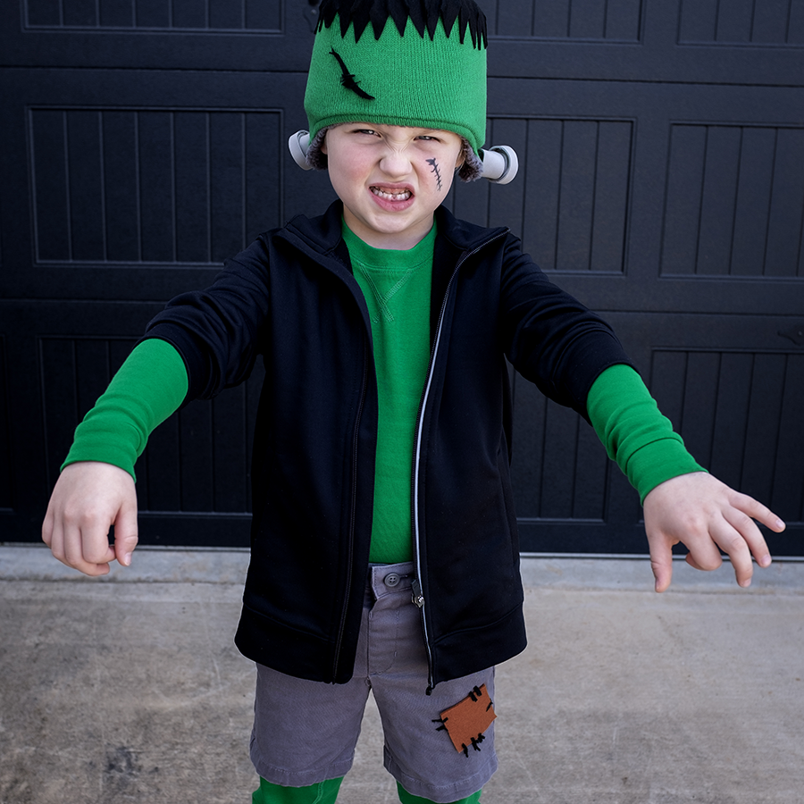 Adorable Kids DIY Frankenstein's Monster Costume | Primary.com ...
