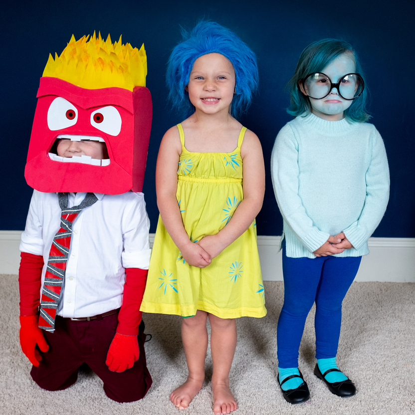 Adorable Kids DIY Inside Out Group Costume | Primary.com | Primary.com