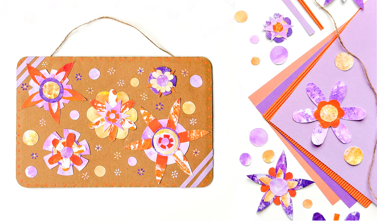 DIY Mixed Media Kids Collage Craft: Create Your Own Wall Hanging ...