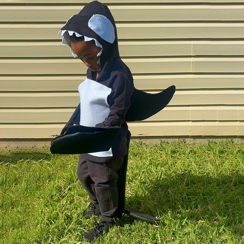 The Cutest DIY Orca Whale Kids Halloween Costume | Primary.com