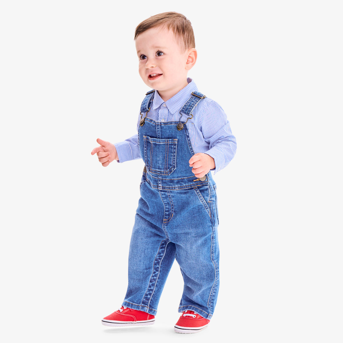 Baby denim overalls | Primary.com