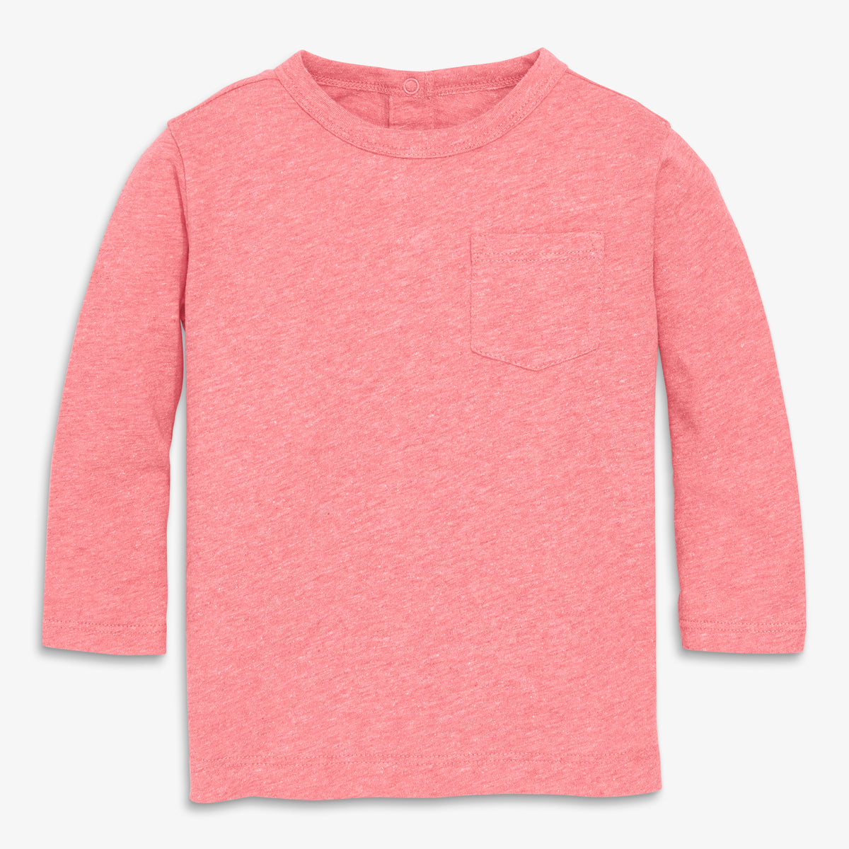 Baby heathered long sleeve pocket tee | Primary.com