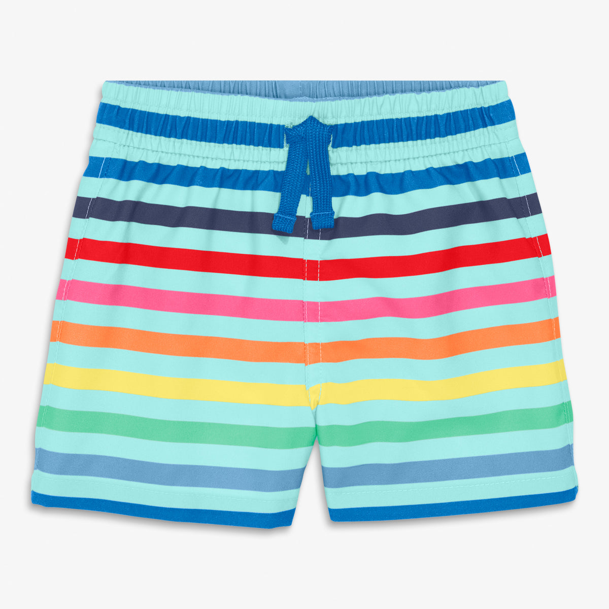 Baby swim trunk in spring stripe | Primary.com