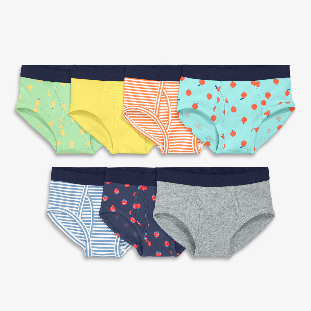 Kids brief 7-pack in fresh fruit mix | Primary.com