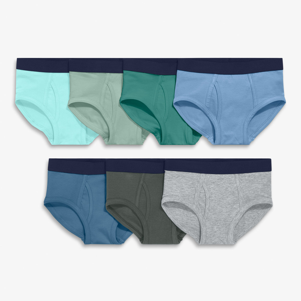 Kids brief 7-pack in solid neutral mix | Primary.com
