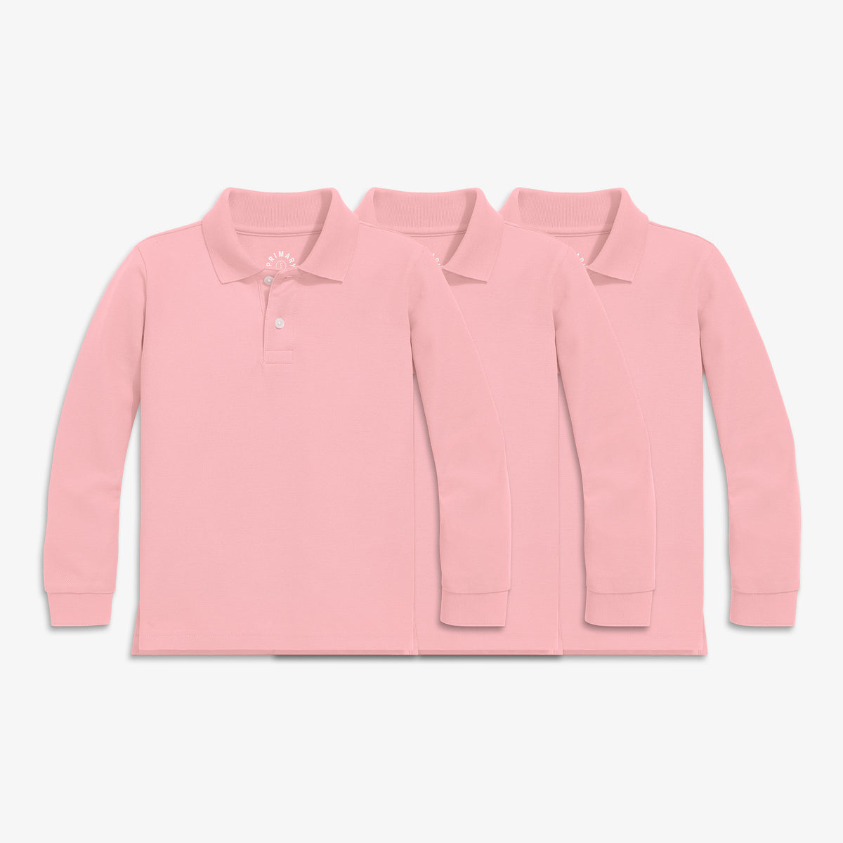 Kids long sleeve pique polo 3-pack | Primary.com