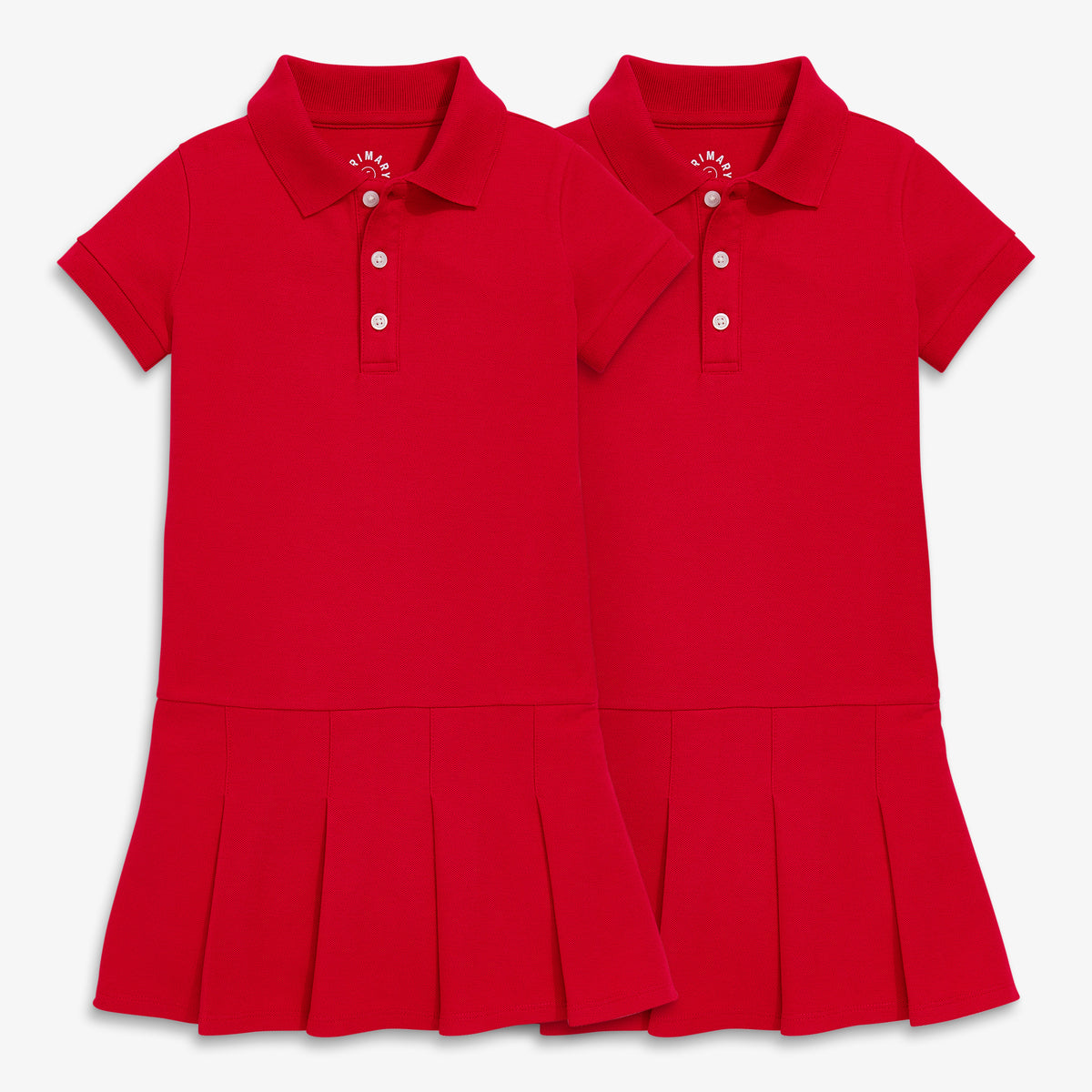 Kids pique polo dress 2-pack | Primary.com