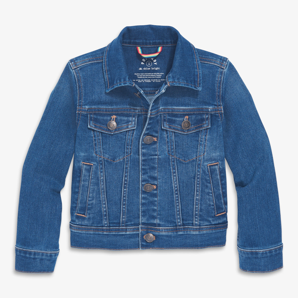 Kids denim jacket | Primary.com