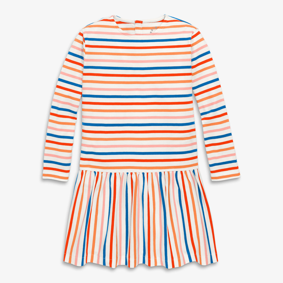 Kids explorer dress in multi-stripe | Primary.com