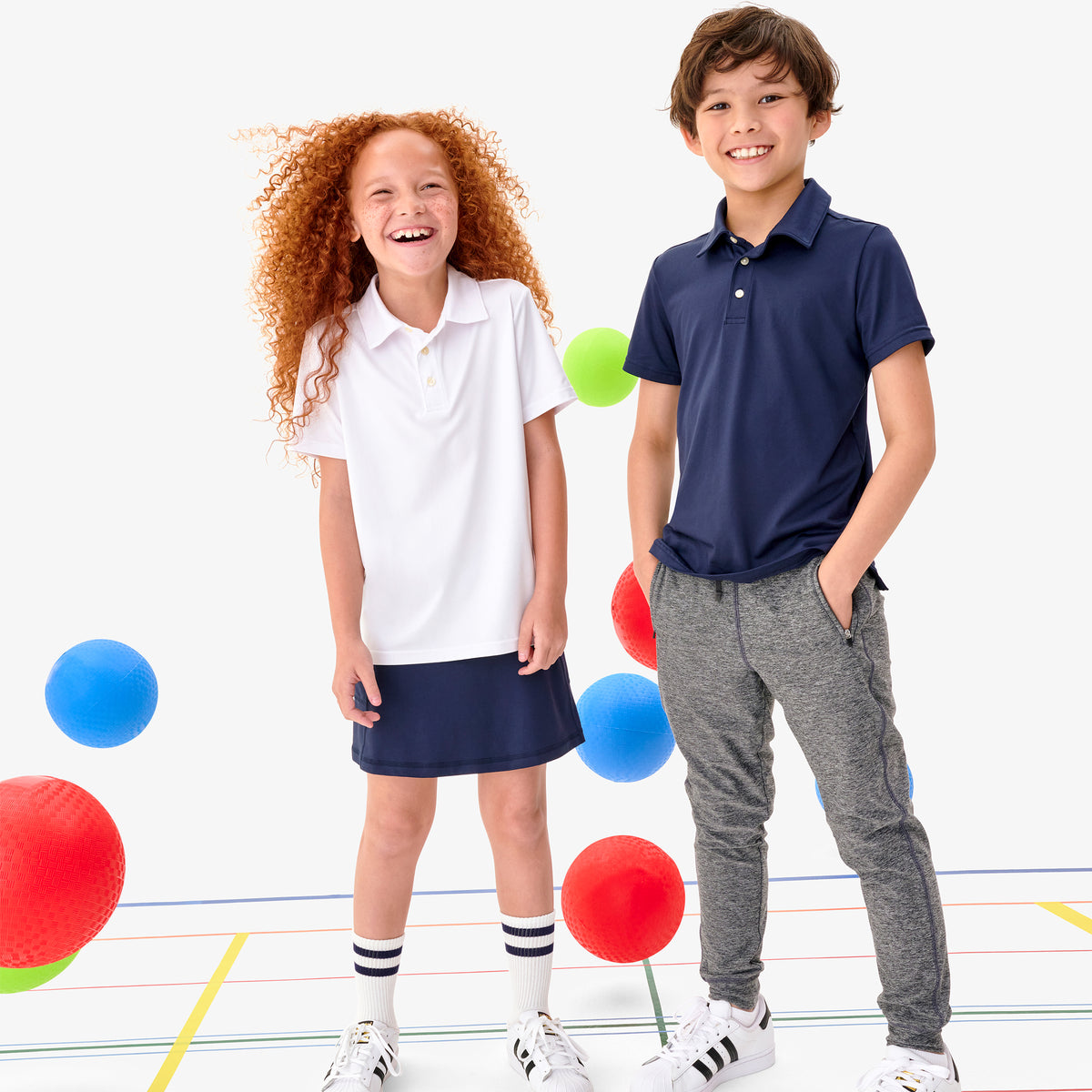 Kids short sleeve FlexKnit polo | Primary.com