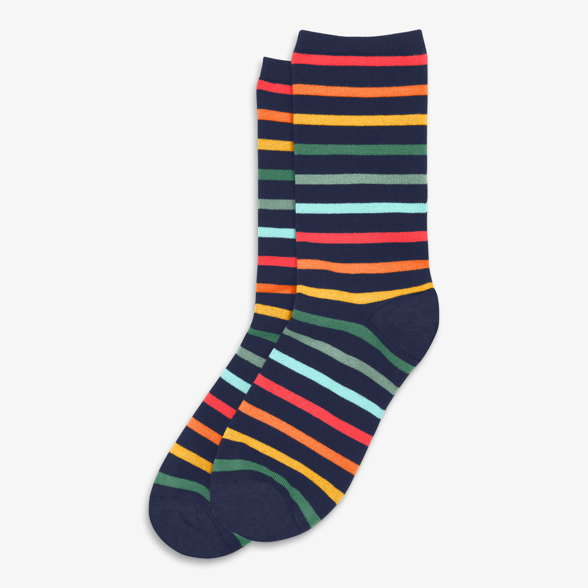 Grown-ups rainbow stripe socks | Primary.com