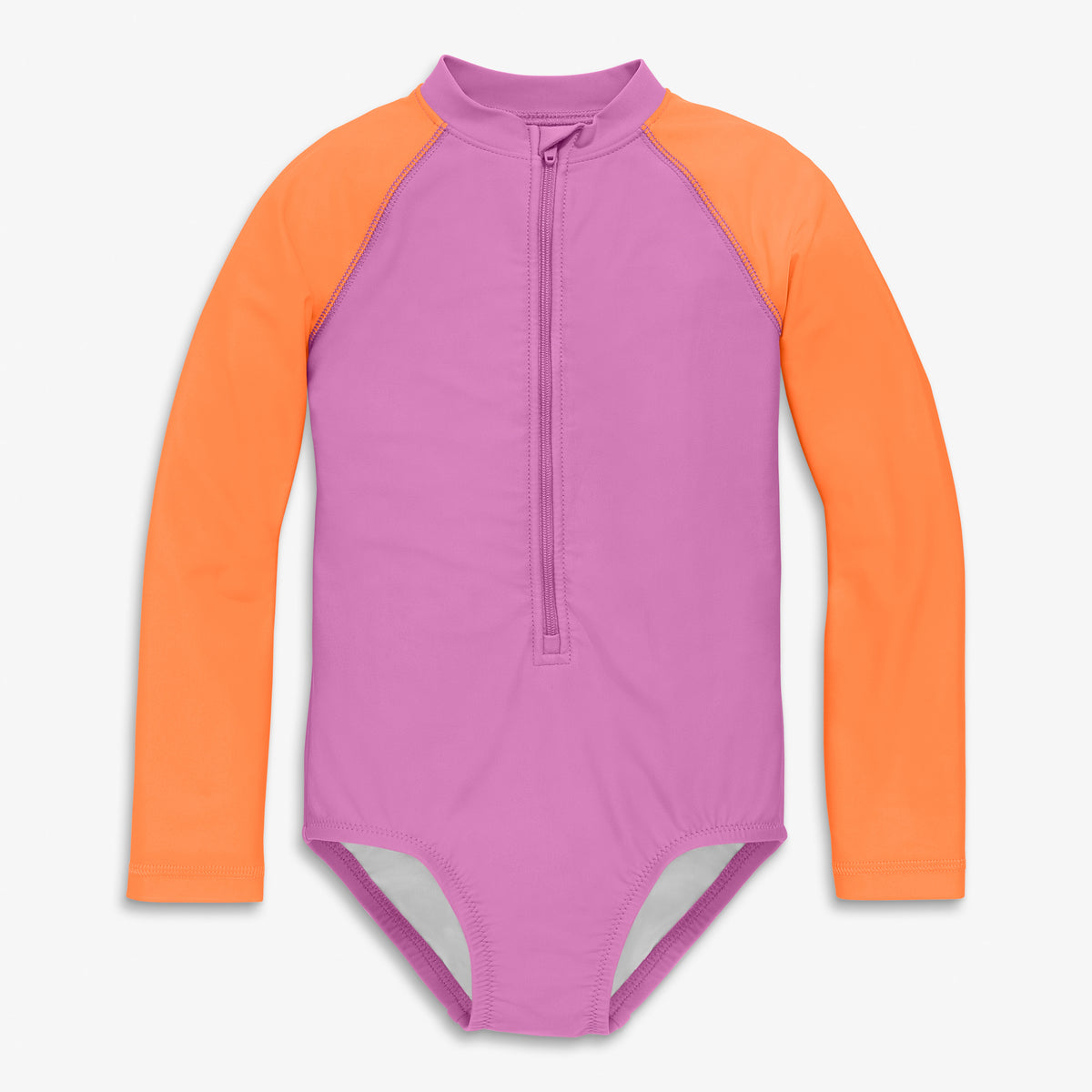 Clearance kids long sleeve one-piece baseball rash guard | Primary.com