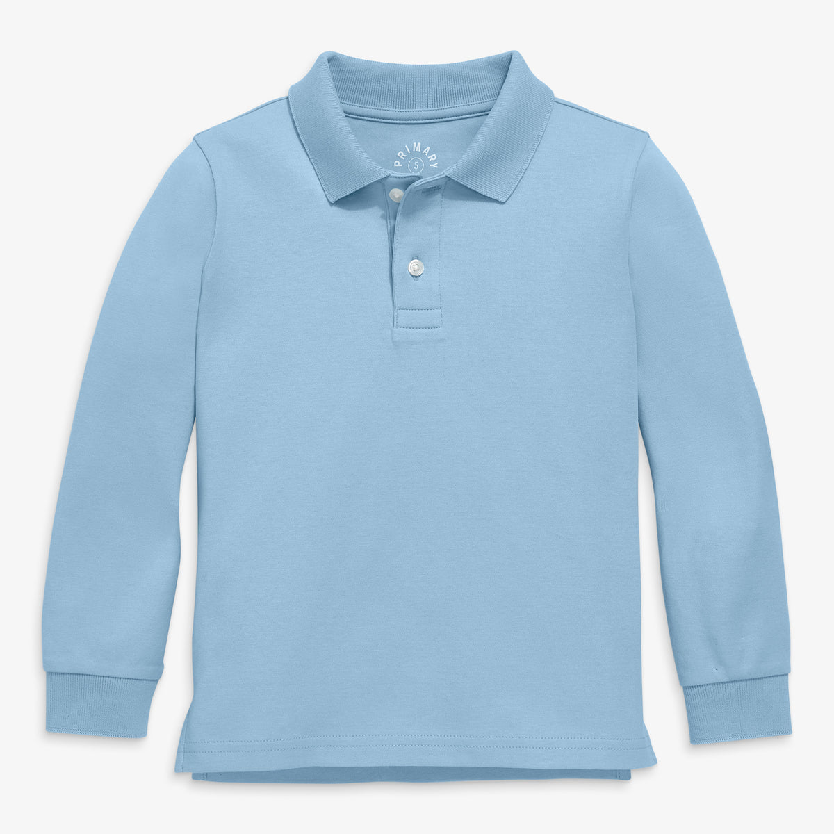 Kids classic long sleeve interlock polo | Primary.com