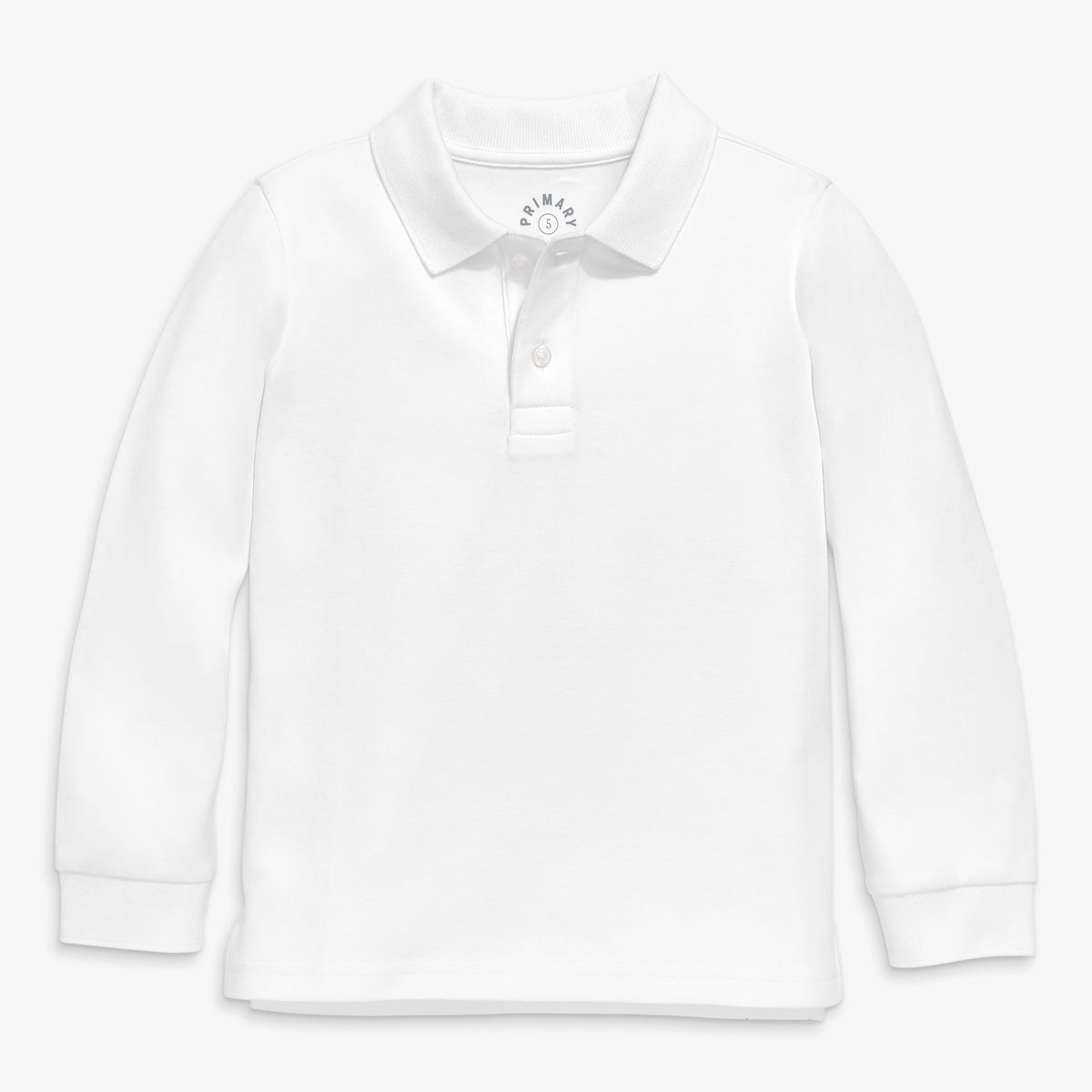 Kids classic long sleeve interlock polo | Primary.com
