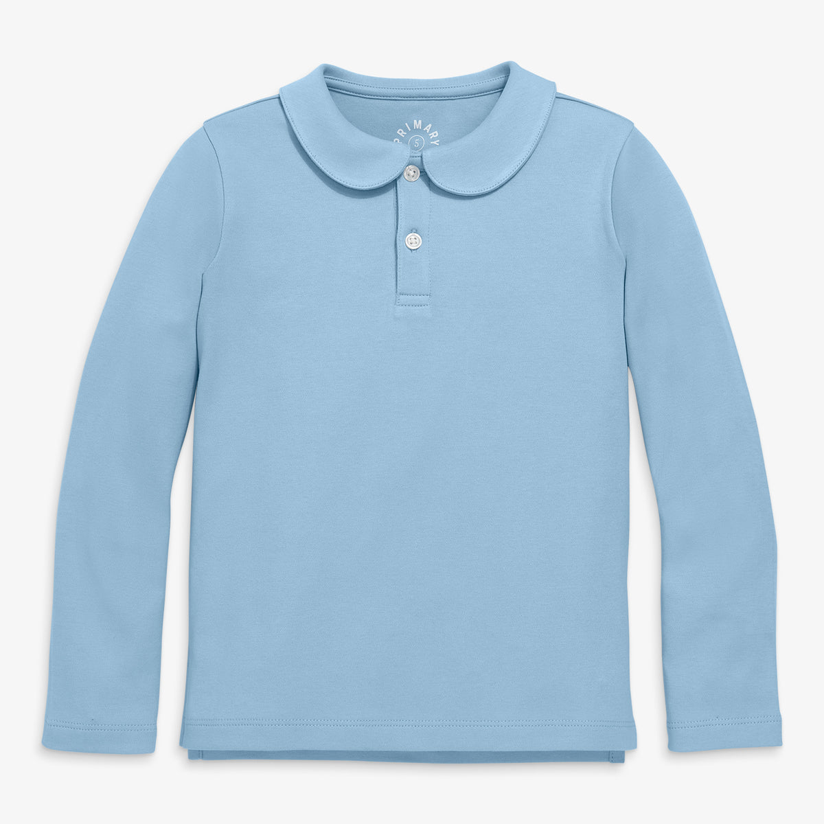 Kids long sleeve peter pan polo | Primary.com