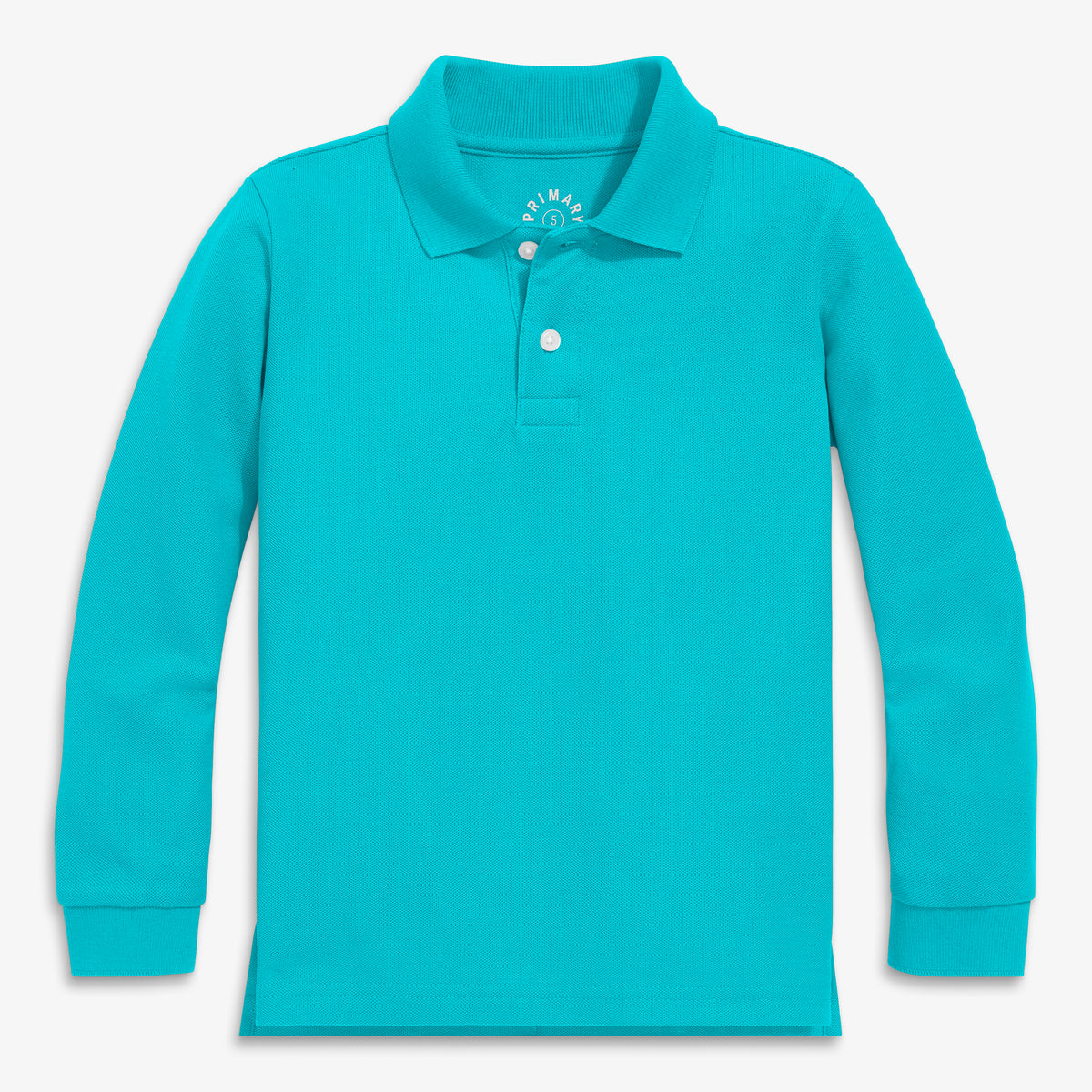 Kids long sleeve pique polo | Primary.com