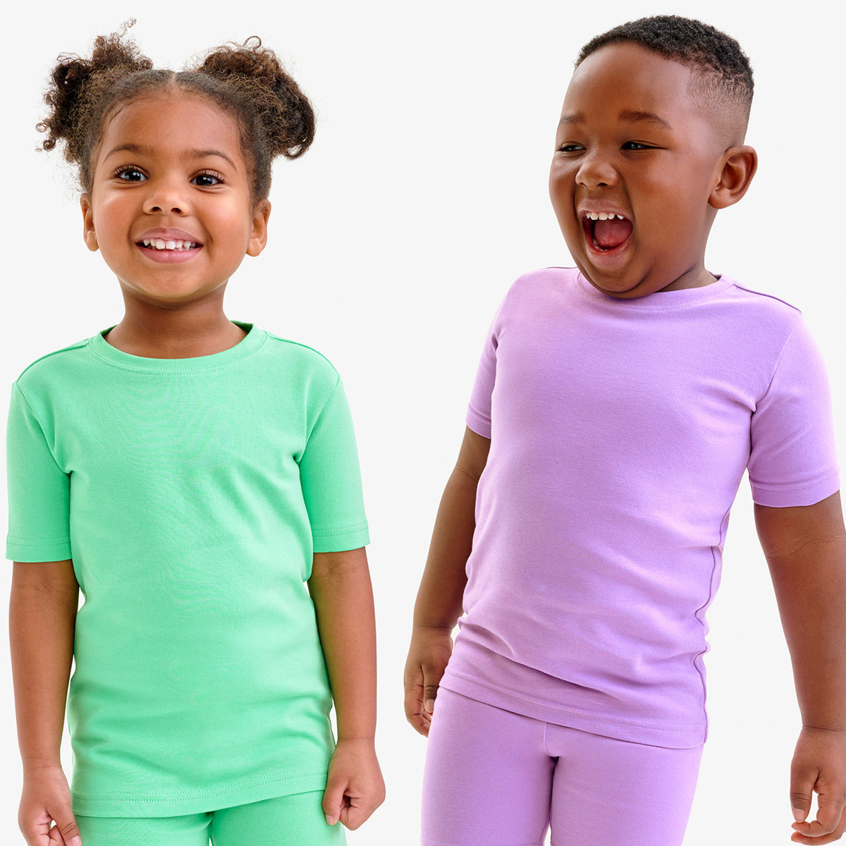 Kids organic short sleeve PJ top | Primary.com