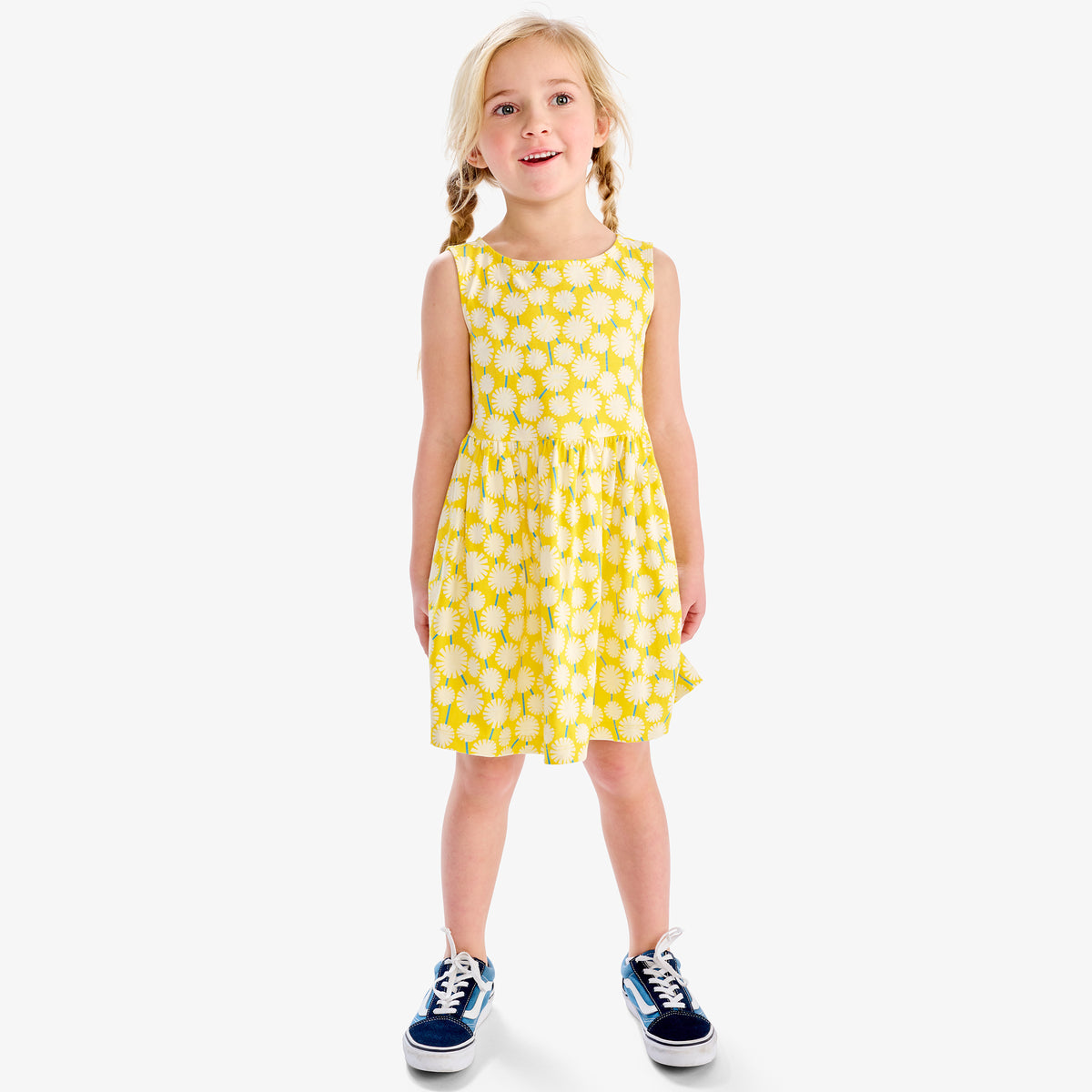 Clearance kids recess dress in dandelions | Primary.com