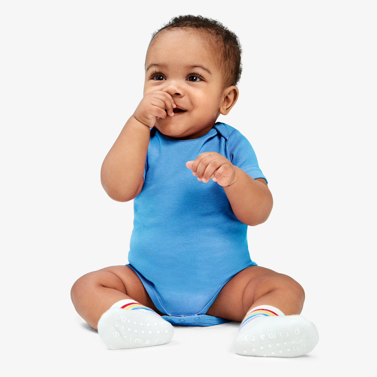 Organic short sleeve babysuit | Primary.com