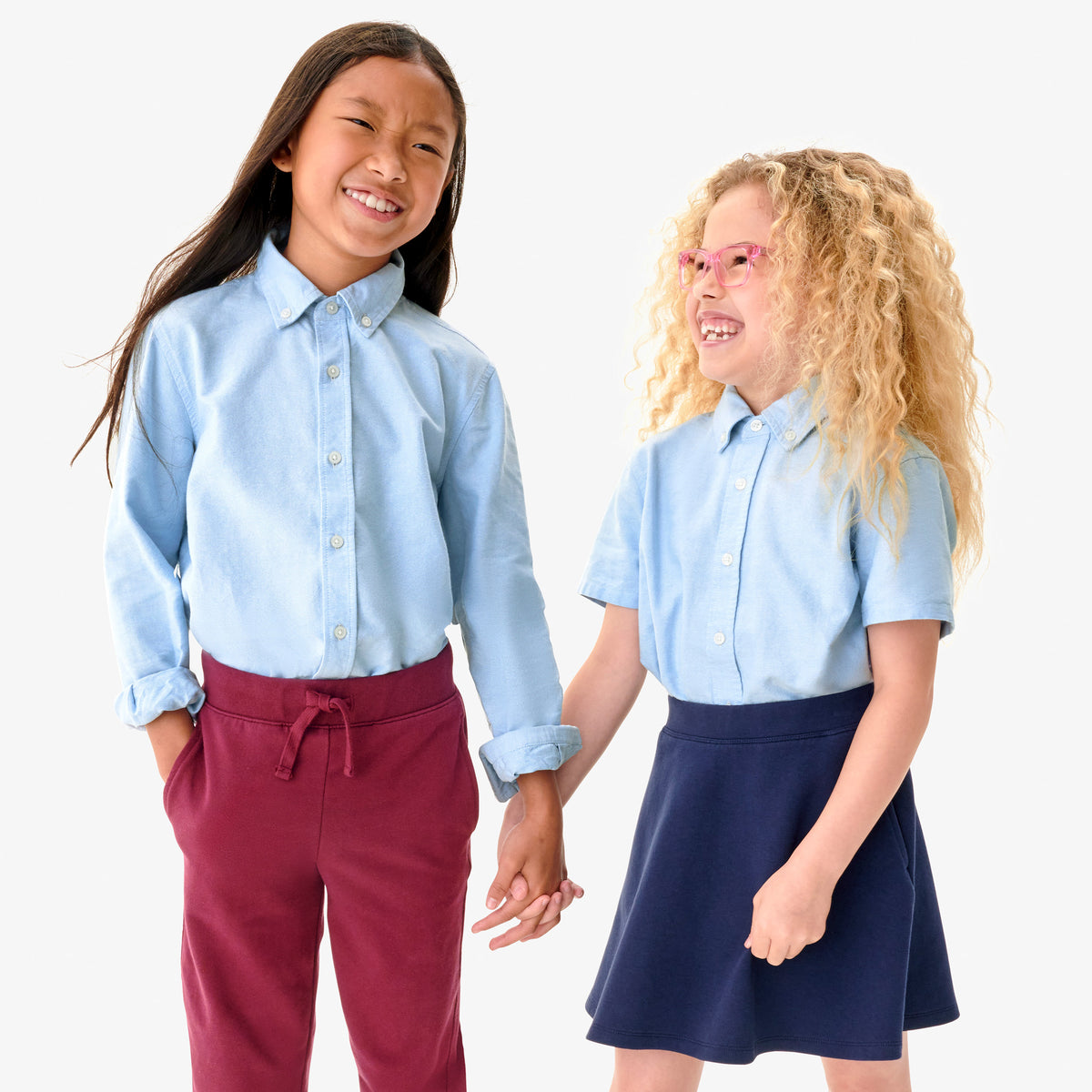 Kids long sleeve oxford shirt | Primary.com