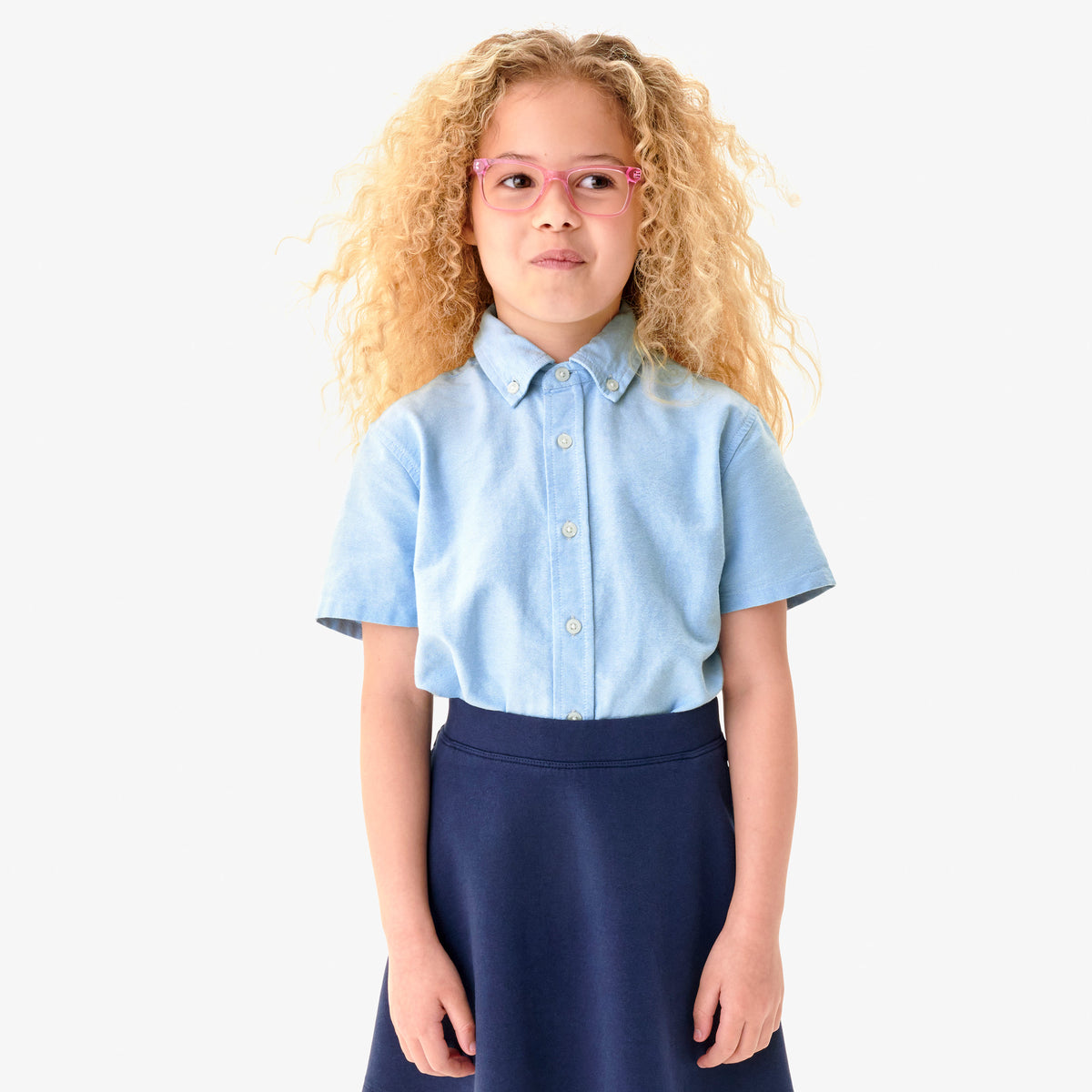 Kids short sleeve oxford shirt | Primary.com