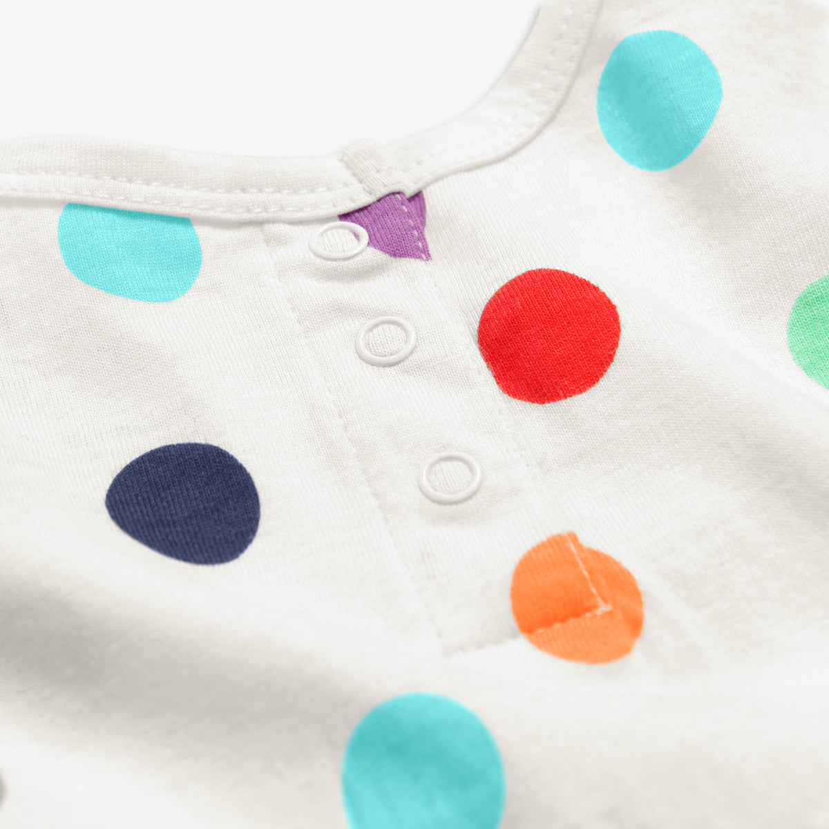 Baby bubble shortie in rainbow confetti dot | Primary.com