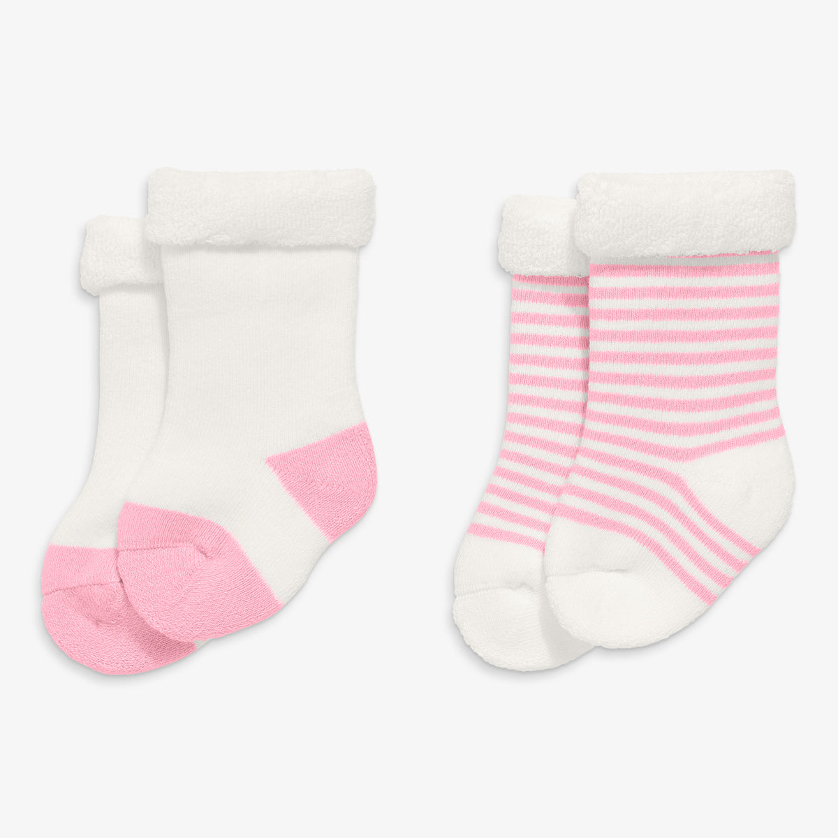 Baby's first sock 2-pack in stripe | Primary.com