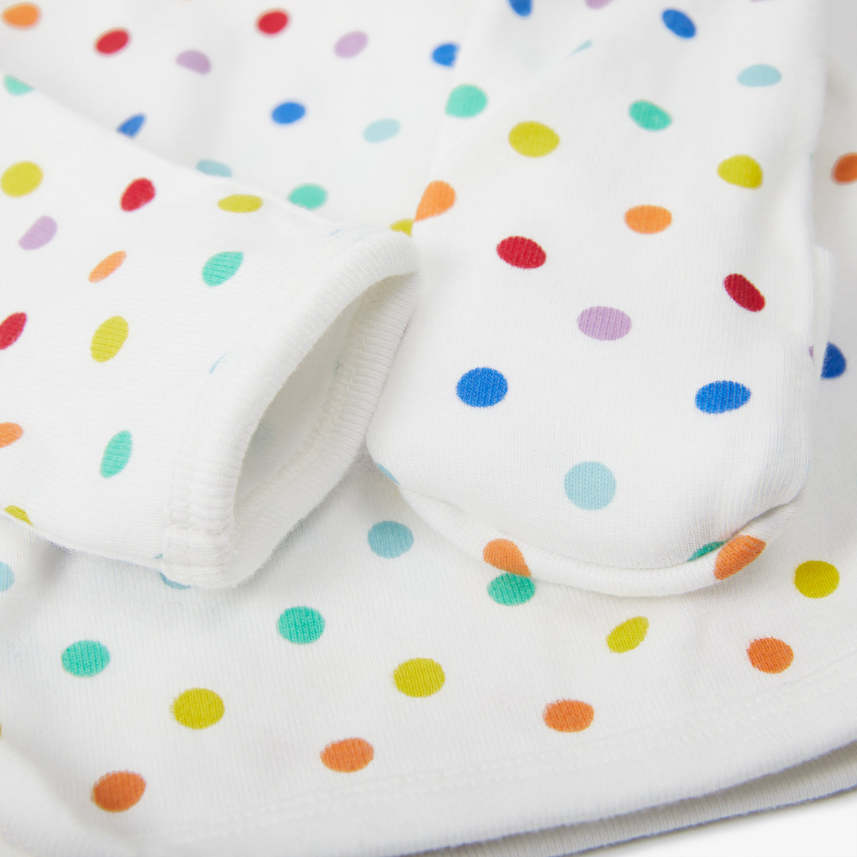Baby three-piece gift set in mini rainbow dot | Primary.com