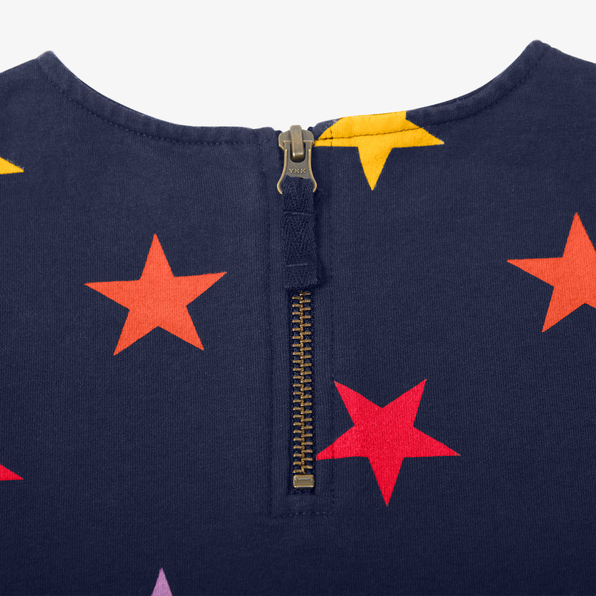 Clearance cozy dress in rainbow stars | Primary.com
