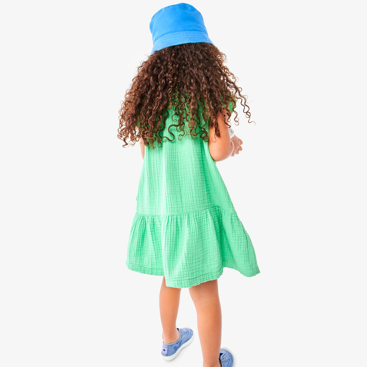 Clearance kids cotton gauze swing dress | Primary.com