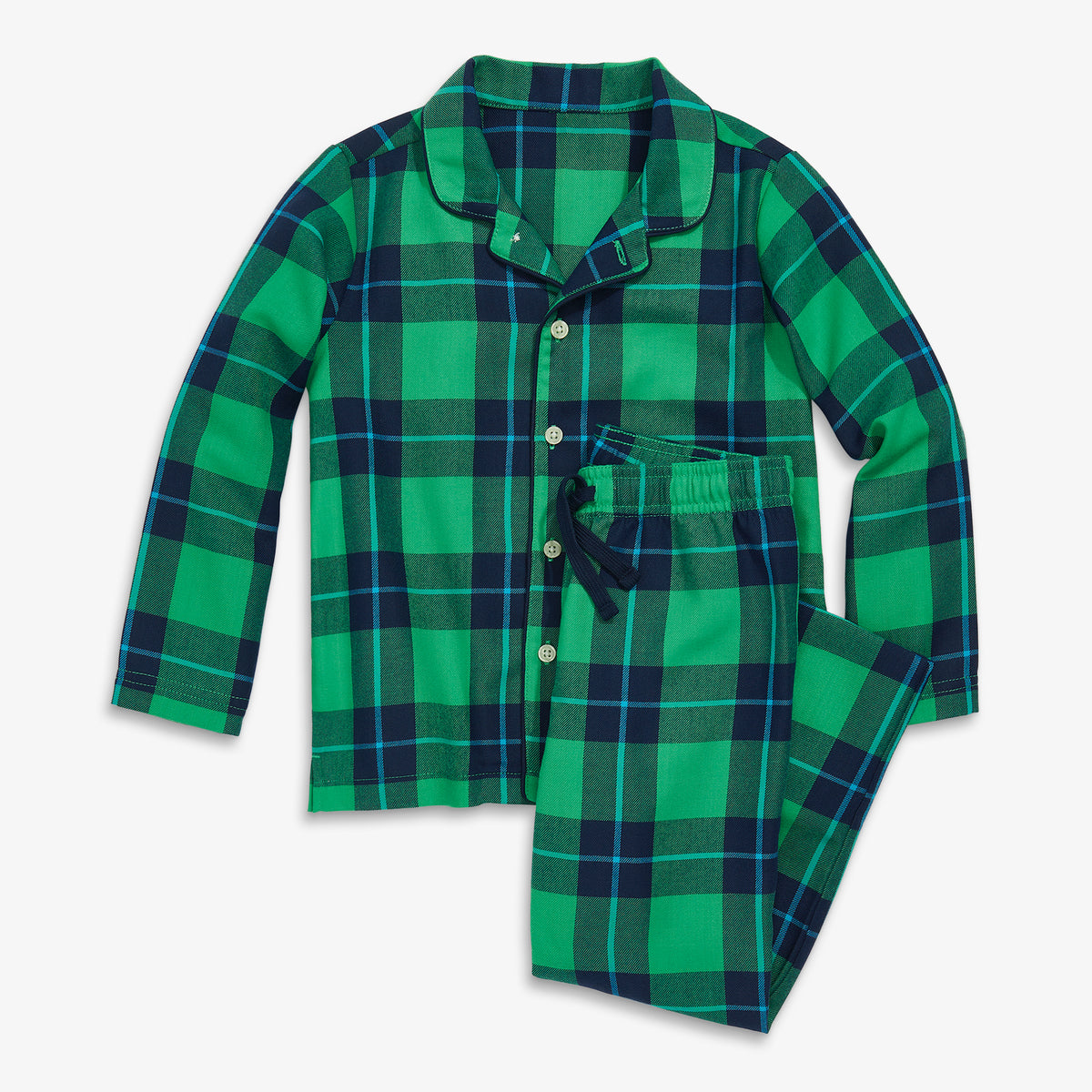 Kids plaid pj set | Primary.com