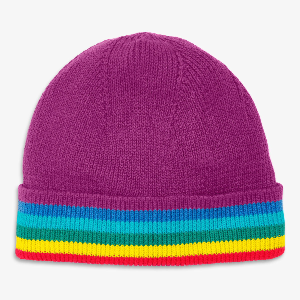 Clearance kids knit hat in rainbow stripe | Primary.com
