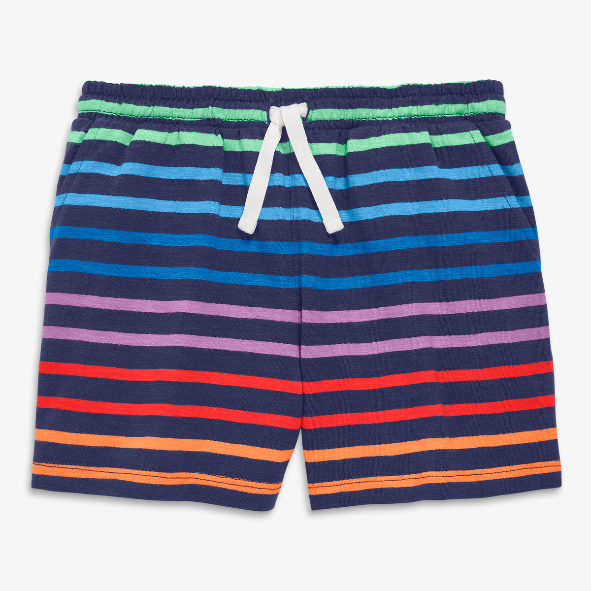 Kids field short in rainbow stripe | Primary.com