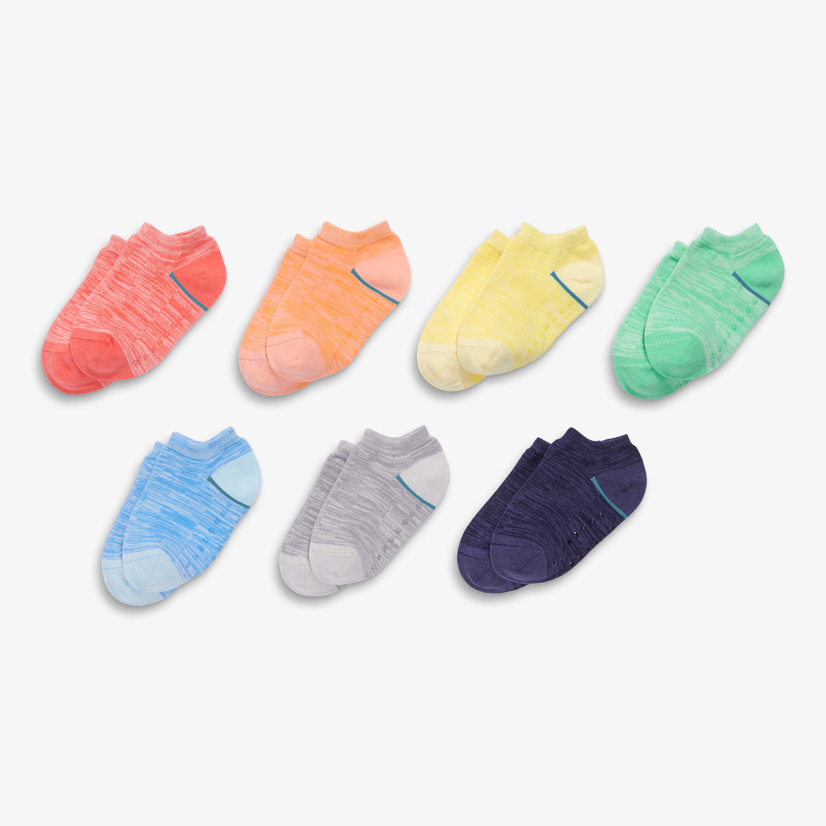 Kids space-dyed ankle sock 7-pack | Primary.com