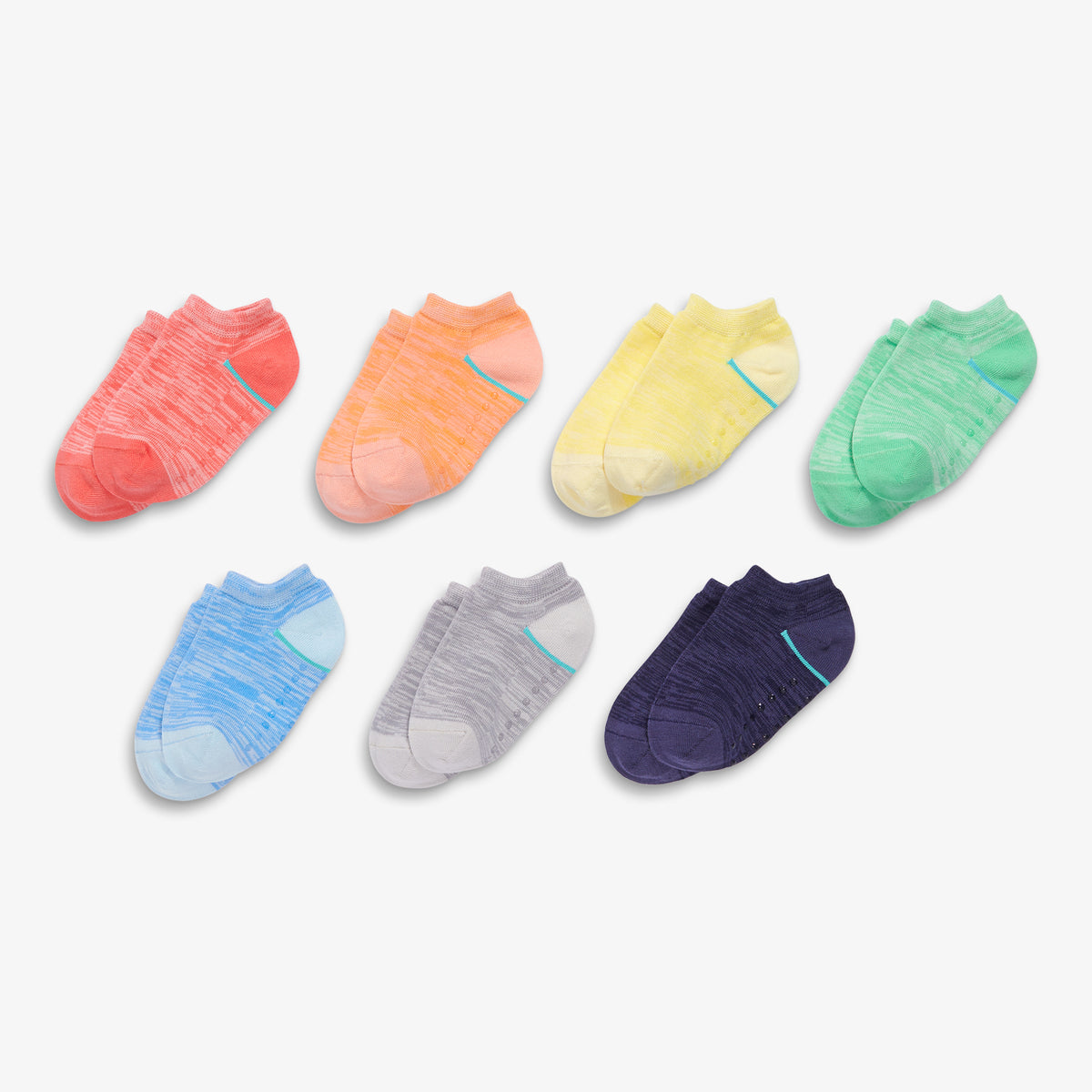 Kids space-dyed ankle sock 7-pack | Primary.com
