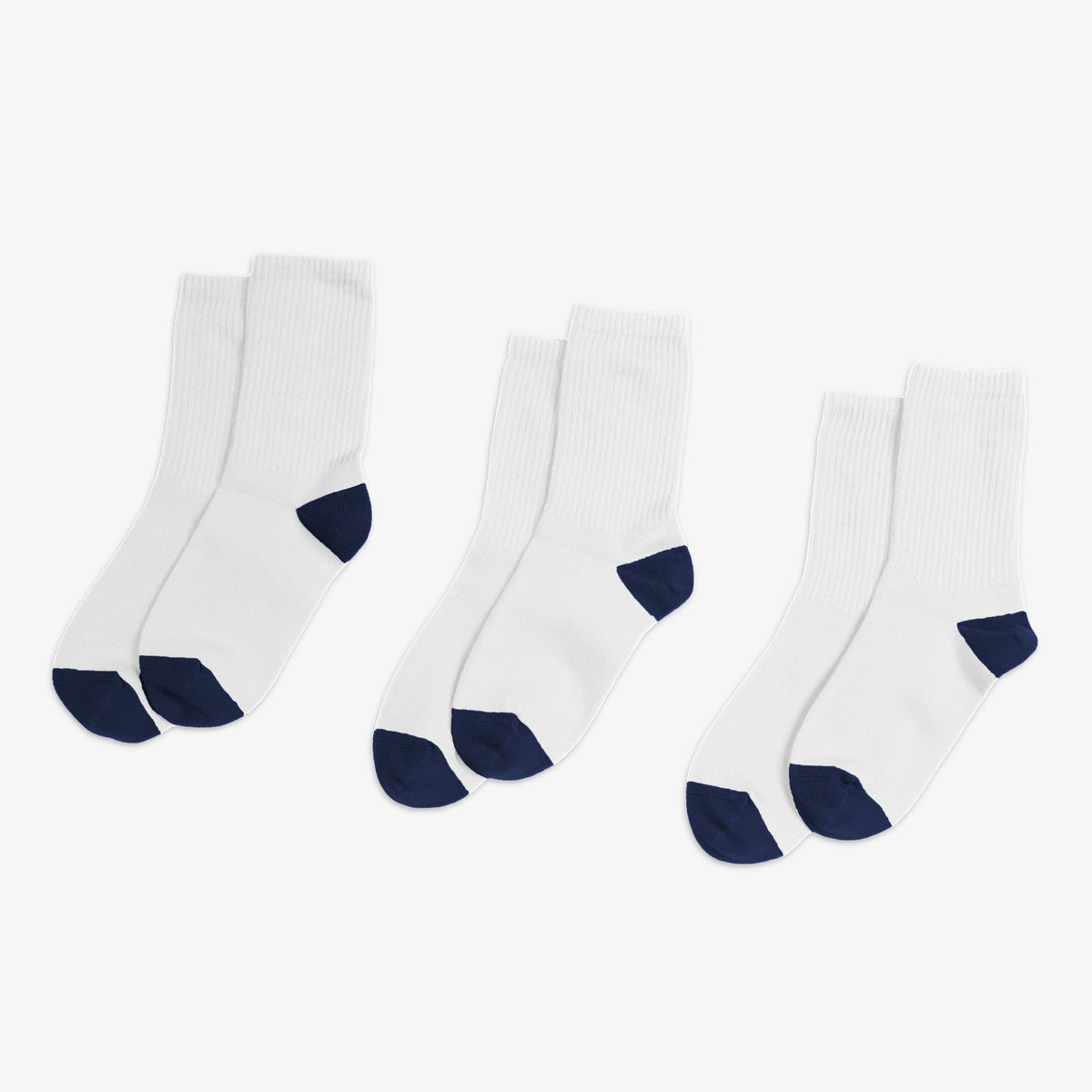 Clearance kids ribbed crew sock 3-pack | Primary.com